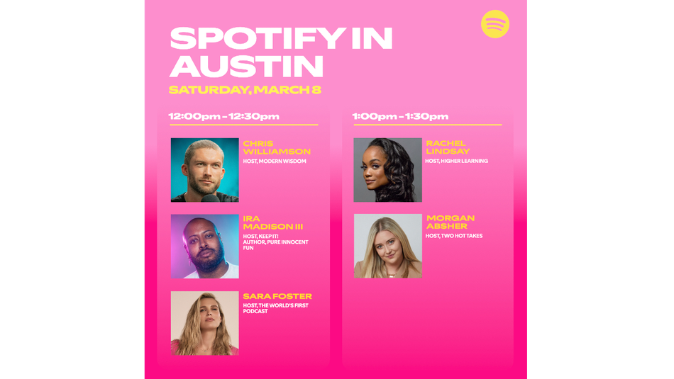 SXSW 2025 Schedule | Spotify @ SXSW